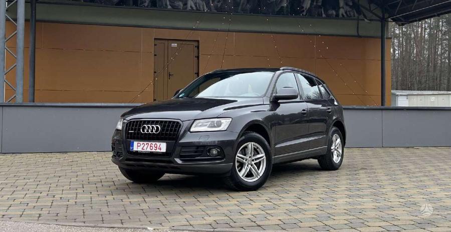 Black Audi Q5 2014 in Druskininkai, with an engine capacity of 1.97 L and mileage of 192 thousand km for 14650 €, photo 1 on AUTOMOTO.COM.LV