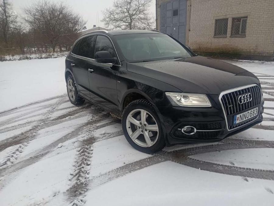 Melns Audi Q5 2014 Viļņa, ar dzinēja tilpumu 1.97 L un nobraukumu 310 tūkst. km par 9800 €, foto 4 vietnē AUTOMOTO.COM.LV