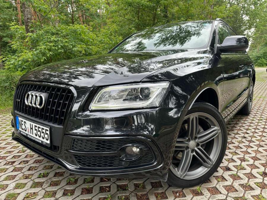 Black Audi Q5 2014 in Vilnius, with an engine capacity of 1.97 L and mileage of 262 thousand km for 13700 €, photo 1 on AUTOMOTO.COM.LV