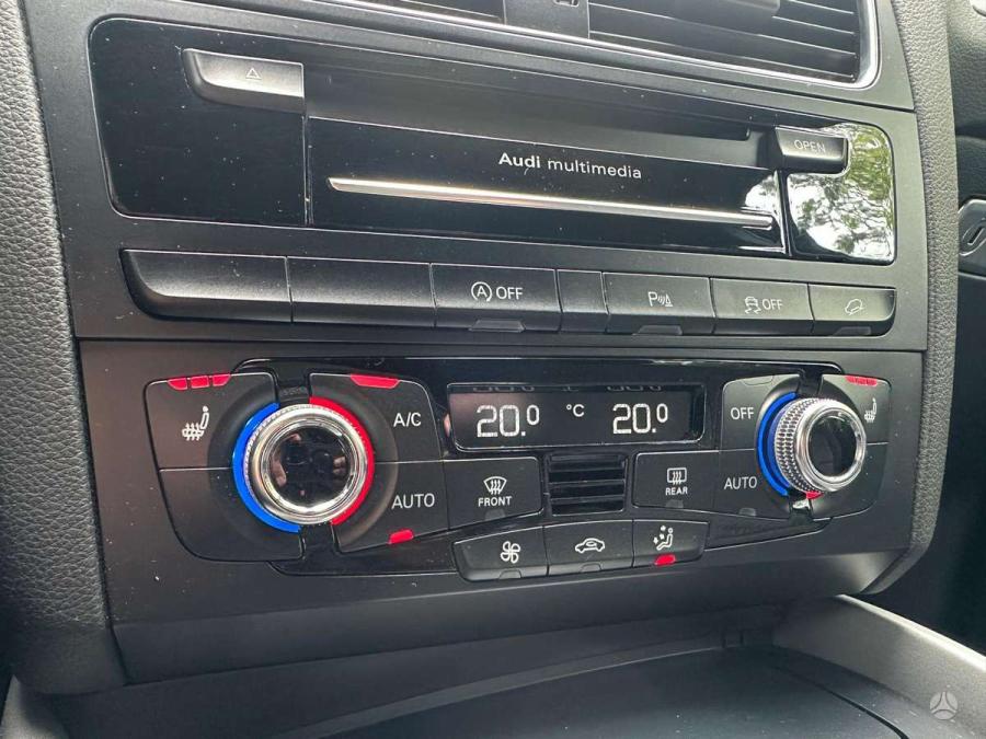 Black Audi Q5 2014 in Vilnius, with an engine capacity of 1.97 L and mileage of 262 thousand km for 13700 €, photo 18 on AUTOMOTO.COM.LV