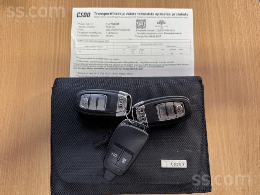 Black Audi Q5 2014 in Cesis, with an engine capacity of 3.00 L and mileage of 0 thousand km for 13500 €, photo 36 on AUTOMOTO.COM.LV