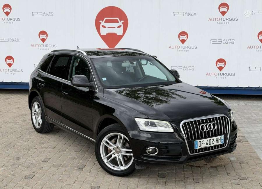 Black Audi Q5 2014 in Taurage, with an engine capacity of 1.97 L and mileage of 240 thousand km for 12600 €, photo 11 on AUTOMOTO.COM.LV