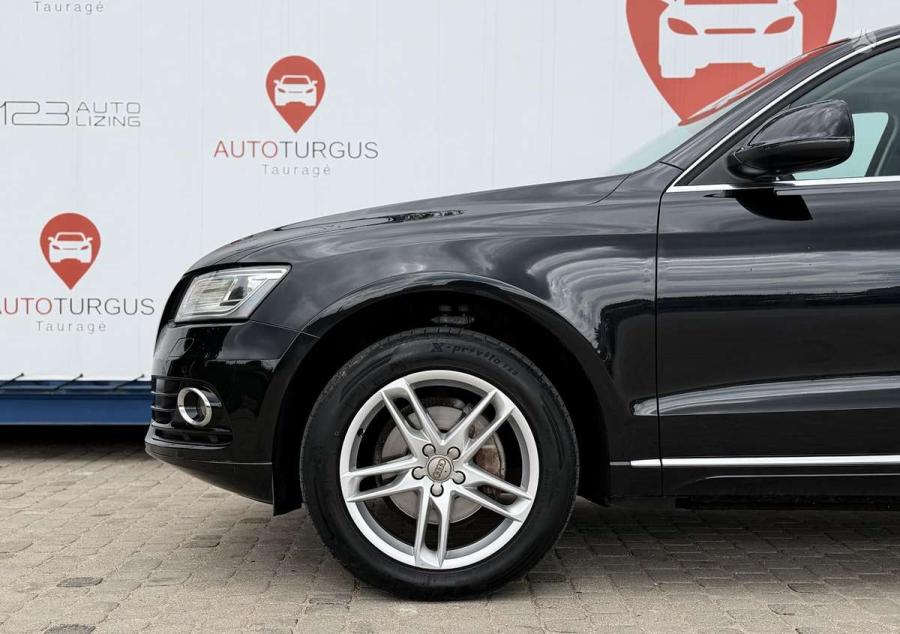 Black Audi Q5 2014 in Taurage, with an engine capacity of 1.97 L and mileage of 240 thousand km for 12600 €, photo 18 on AUTOMOTO.COM.LV