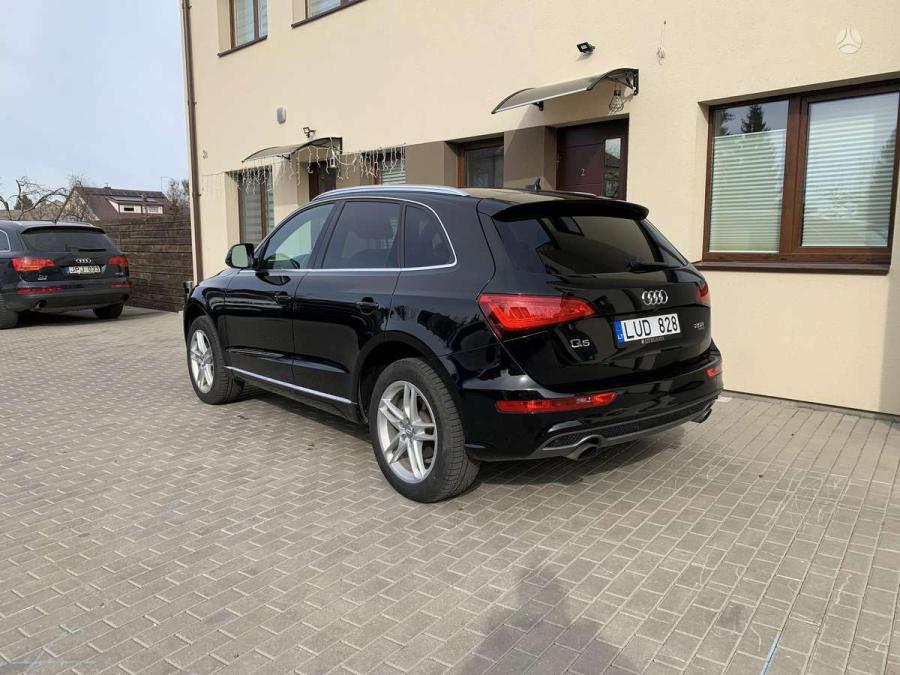 Melns Audi Q5 2014 Kauņa, ar dzinēja tilpumu 1.98 L un nobraukumu 224 tūkst. km par 9300 €, foto 5 vietnē AUTOMOTO.COM.LV