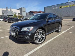 Melns Audi Q5 2014 Kauņa, ar dzinēja tilpumu 2.00 L un nobraukumu 245 tūkst. km par 12999 €, foto  vietnē AUTOMOTO.COM.LV