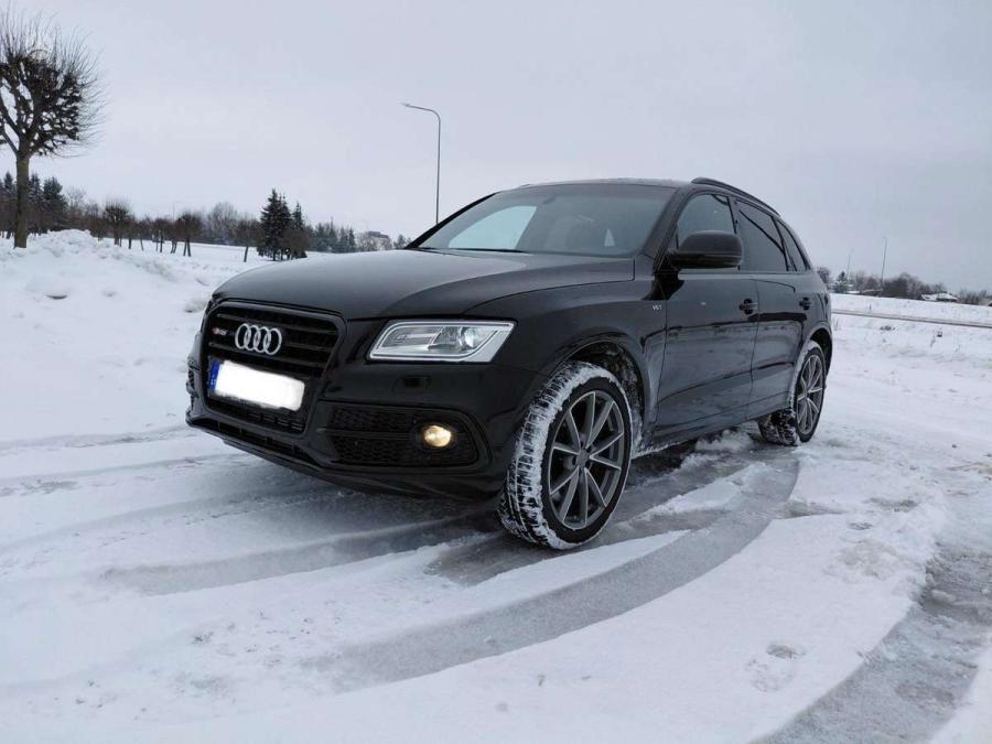 Black Audi Q5 2015 in Kaunas, with an engine capacity of 2.97 L and mileage of 138 thousand km for 15300 €, photo 1 on AUTOMOTO.COM.LV