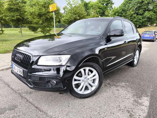 Black Audi Q5 2015 in Vilnius, with an engine capacity of 1.97 L and mileage of 210 thousand km for 12800 €, photo 2 on AUTOMOTO.COM.LV