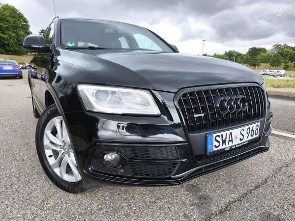 Black Audi Q5 2015 in Vilnius, with an engine capacity of 1.97 L and mileage of 210 thousand km for 12800 €, photo 3 on AUTOMOTO.COM.LV