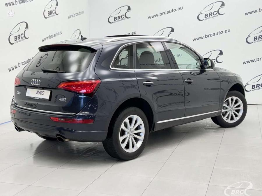 Black Audi Q5 2015 in Vilnius, with an engine capacity of 1.98 L and mileage of 127 thousand km for 12900 €, photo 4 on AUTOMOTO.COM.LV