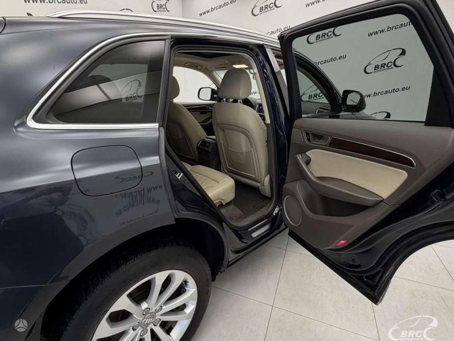 Black Audi Q5 2015 in Vilnius, with an engine capacity of 1.98 L and mileage of 127 thousand km for 12900 €, photo 15 on AUTOMOTO.COM.LV