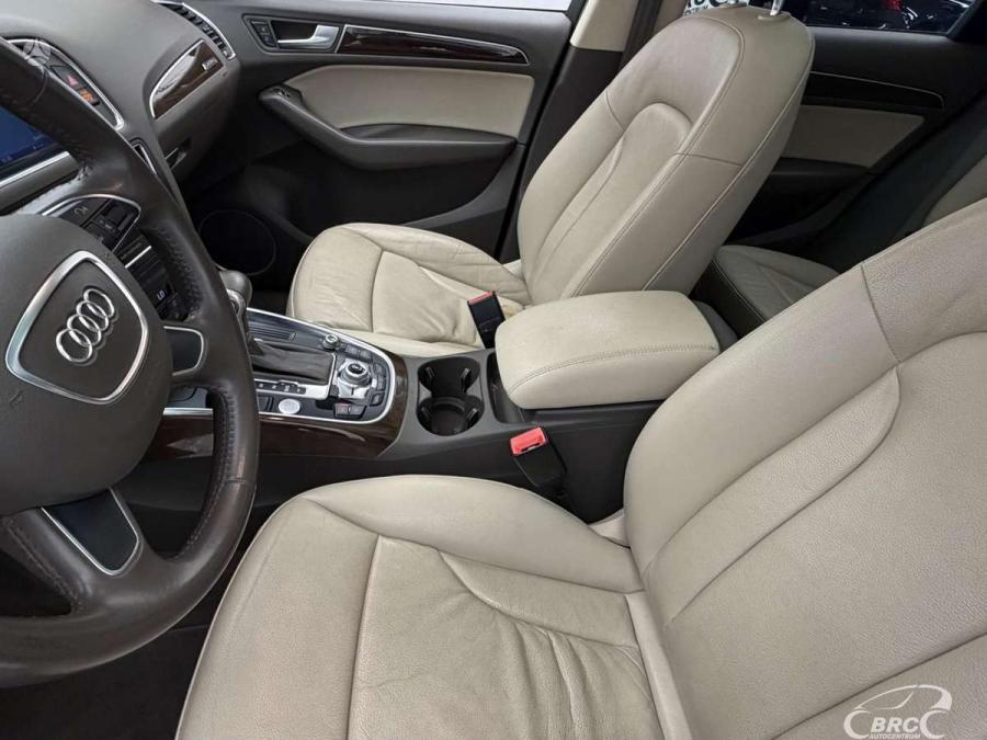 Black Audi Q5 2015 in Vilnius, with an engine capacity of 1.98 L and mileage of 127 thousand km for 12900 €, photo 27 on AUTOMOTO.COM.LV