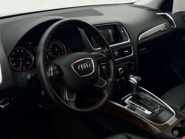 Black Audi Q5 2015 in Vilnius, with an engine capacity of 1.98 L and mileage of 192 thousand km for 11999 €, photo 9 on AUTOMOTO.COM.LV