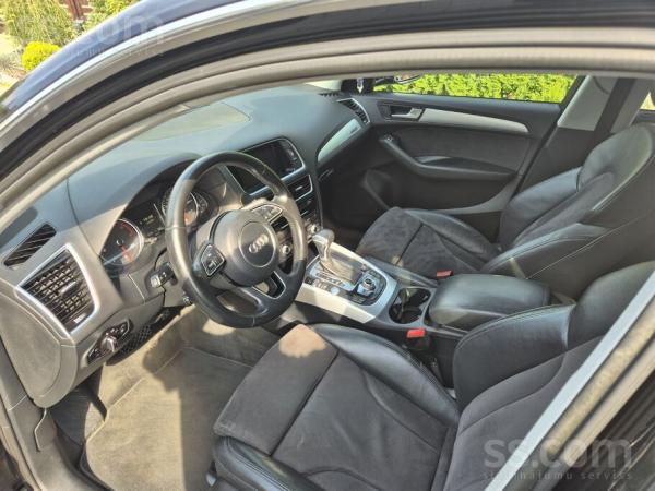 Black Audi Q5 2015 in Cesis, with an engine capacity of 2.00 L and mileage of 394 thousand km for 12500 €, photo 4 on AUTOMOTO.COM.LV