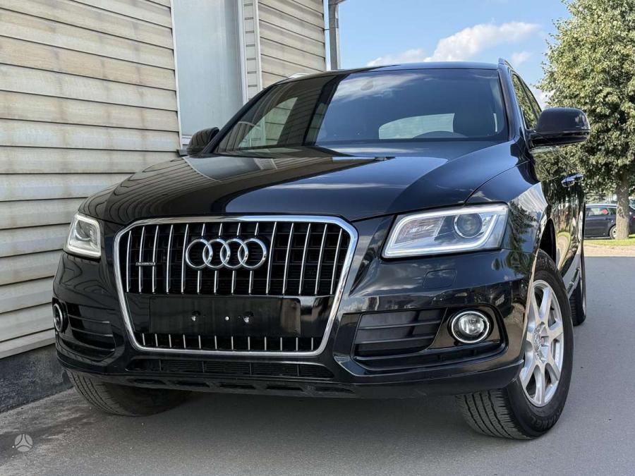 Black Audi Q5 2015 in Utena, with an engine capacity of 1.97 L and mileage of 182 thousand km for 12990 €, photo 1 on AUTOMOTO.COM.LV