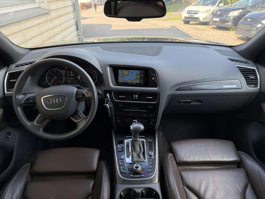 Black Audi Q5 2015 in Utena, with an engine capacity of 1.97 L and mileage of 182 thousand km for 12990 €, photo 12 on AUTOMOTO.COM.LV