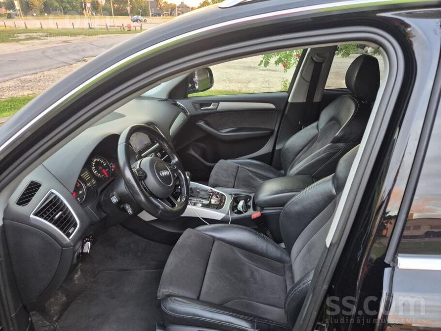 Black Audi Q5 2015 in Cesis, with an engine capacity of 2.00 L and mileage of 395 thousand km for 12200 €, photo 6 on AUTOMOTO.COM.LV