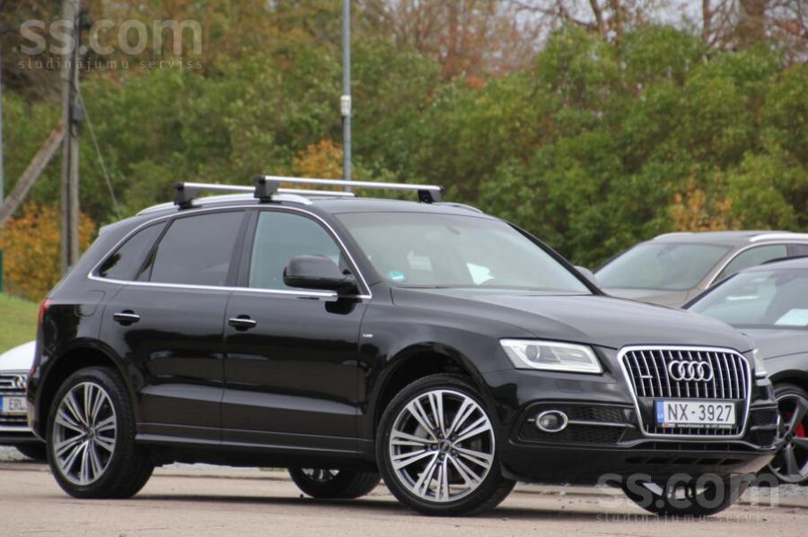 Black Audi Q5 2015 in Tukums, with an engine capacity of 3.00 L and mileage of 282 thousand km for 12800 €, photo 4 on AUTOMOTO.COM.LV