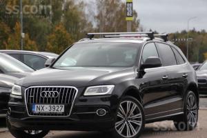 Black Audi Q5 2015 in Tukums, with an engine capacity of 3.00 L and mileage of 282 thousand km for 12800 €, photo 12 on AUTOMOTO.COM.LV