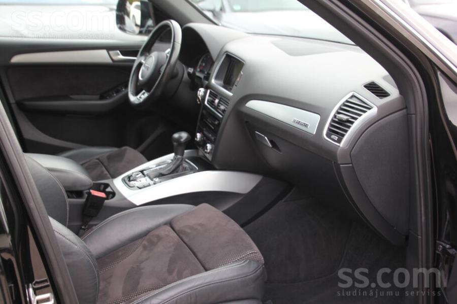 Black Audi Q5 2015 in Tukums, with an engine capacity of 3.00 L and mileage of 282 thousand km for 12800 €, photo 15 on AUTOMOTO.COM.LV
