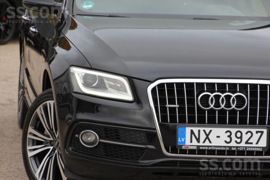 Black Audi Q5 2015 in Tukums, with an engine capacity of 3.00 L and mileage of 282 thousand km for 12800 €, photo 25 on AUTOMOTO.COM.LV