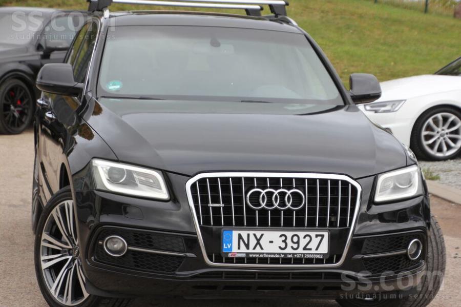 Black Audi Q5 2015 in Tukums, with an engine capacity of 3.00 L and mileage of 282 thousand km for 12800 €, photo 26 on AUTOMOTO.COM.LV