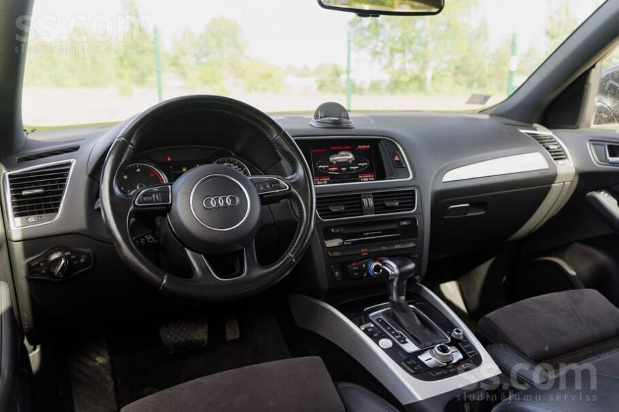 Black Audi Q5 2016 in Riga, with an engine capacity of 3.00 L and mileage of 0 thousand km for 14500 €, photo 8 on AUTOMOTO.COM.LV