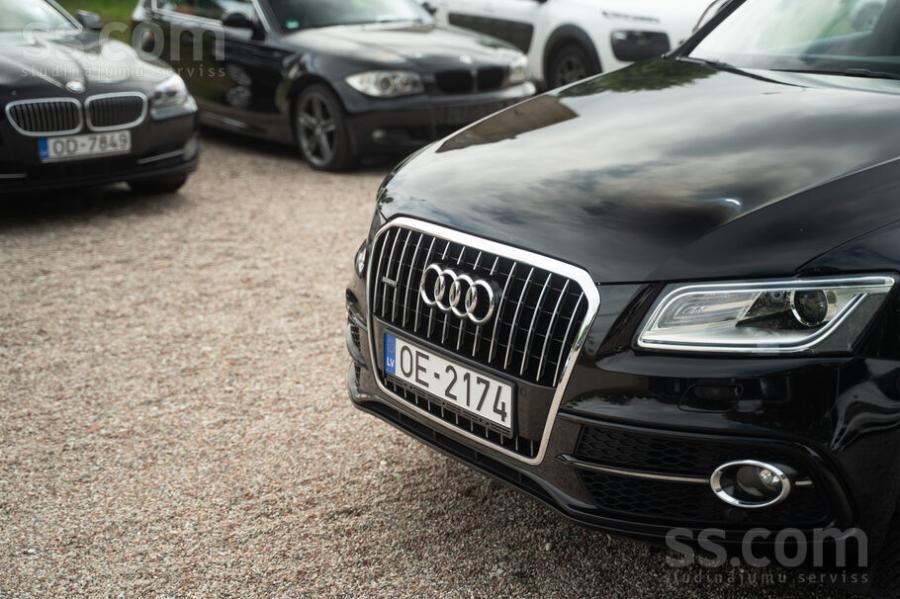 Black Audi Q5 2016 in Liepaja, with an engine capacity of 2.00 L and mileage of 22 thousand km for 13900 €, photo 10 on AUTOMOTO.COM.LV