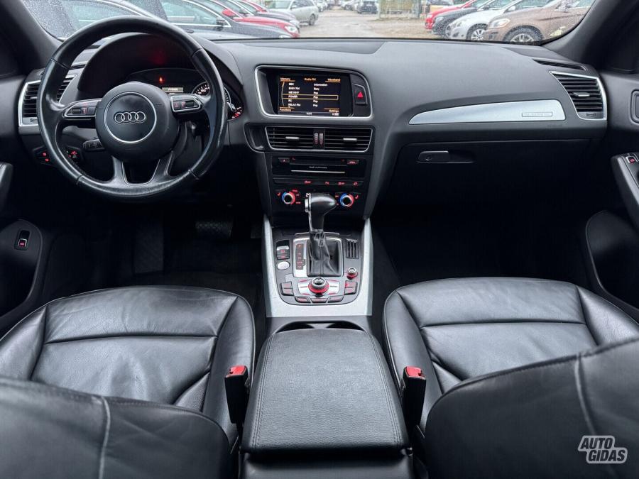 Black Audi Q5 2016 in Vilnius, with an engine capacity of 2.00 L and mileage of 196 thousand km for 14650 €, photo 9 on AUTOMOTO.COM.LV