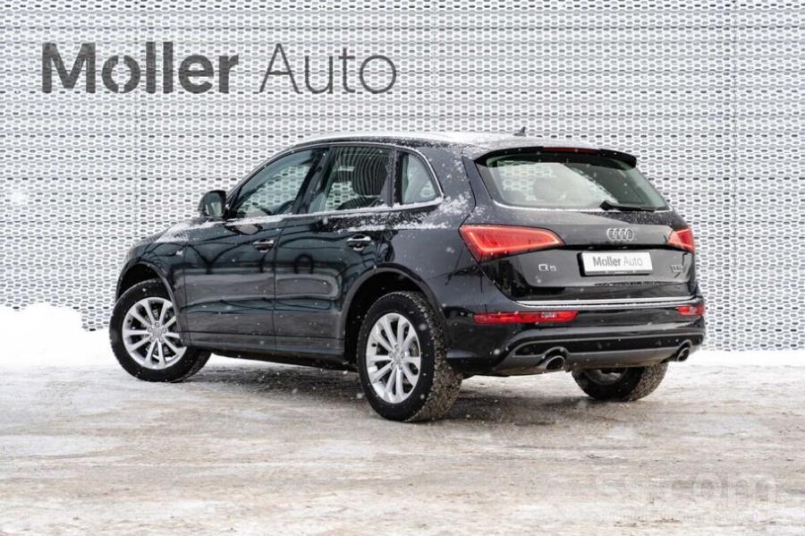 Black Audi Q5 2016 in Riga, with an engine capacity of 2.00 L and mileage of 201 thousand km for 14850 €, photo 3 on AUTOMOTO.COM.LV
