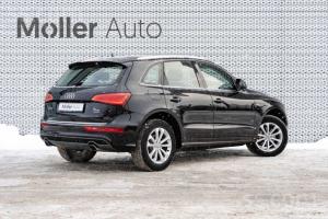 Black Audi Q5 2016 in Riga, with an engine capacity of 2.00 L and mileage of 201 thousand km for 14850 €, photo 4 on AUTOMOTO.COM.LV