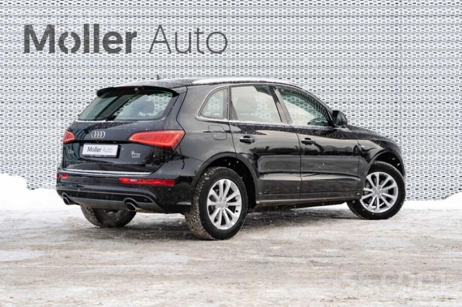 Black Audi Q5 2016 in Riga, with an engine capacity of 2.00 L and mileage of 201 thousand km for 14850 €, photo 4 on AUTOMOTO.COM.LV