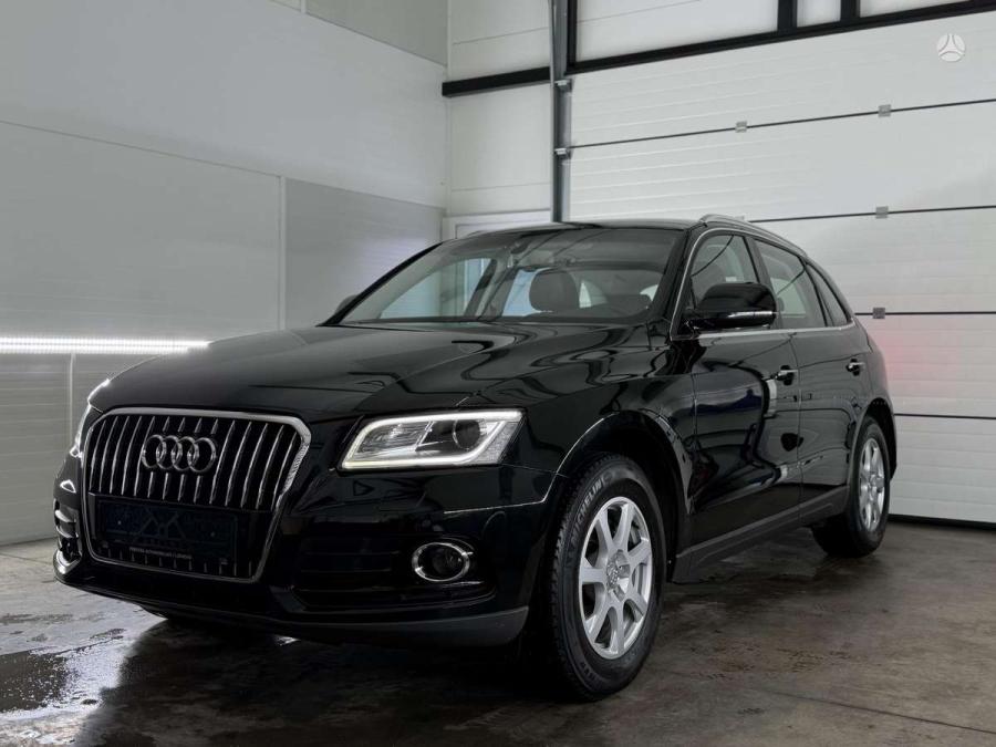 Black Audi Q5 2016 in Utena, with an engine capacity of 1.97 L and mileage of 238 thousand km for 14650 €, photo 1 on AUTOMOTO.COM.LV