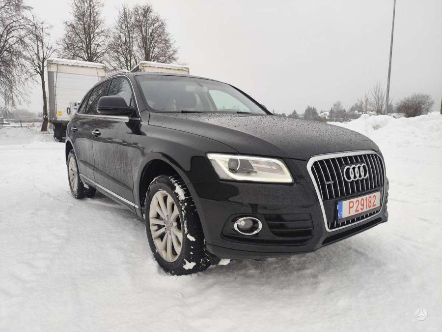 Black Audi Q5 2016 in Vilnius, with an engine capacity of 1.98 L and mileage of 122 thousand km for 14750 €, photo 6 on AUTOMOTO.COM.LV