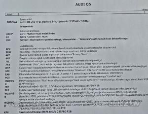 Черный Ауди Ку 5 2016 в Таллин, объемом двигателя 2.00 л и пробегом 96 тыс. км за 15000 €, фото 9 на AUTOMOTO.COM.LV
