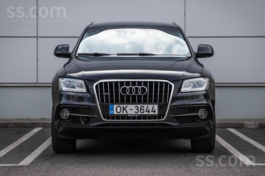 Black Audi Q5 2016 in Riga, with an engine capacity of 3.00 L and mileage of 249 thousand km for 14950 €, photo 3 on AUTOMOTO.COM.LV