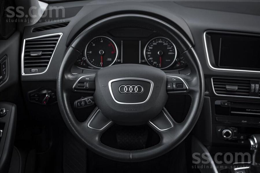 Black Audi Q5 2016 in Riga, with an engine capacity of 3.00 L and mileage of 249 thousand km for 14950 €, photo 20 on AUTOMOTO.COM.LV