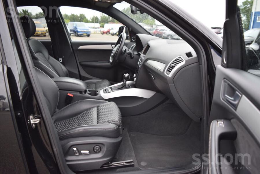 Black Audi Q5 2016 in Riga, with an engine capacity of 3.00 L and mileage of 116 thousand km for 23000 €, photo 15 on AUTOMOTO.COM.LV