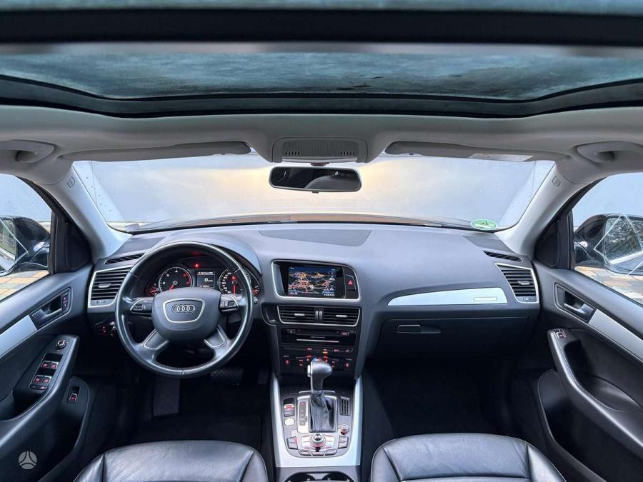 Black Audi Q5 2016 in Druskininkai, with an engine capacity of 1.97 L and mileage of 221 thousand km for 14600 €, photo 14 on AUTOMOTO.COM.LV