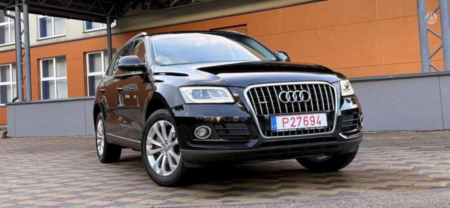 Black Audi Q5 2016 in Druskininkai, with an engine capacity of 1.97 L and mileage of 221 thousand km for 14600 €, photo 16 on AUTOMOTO.COM.LV