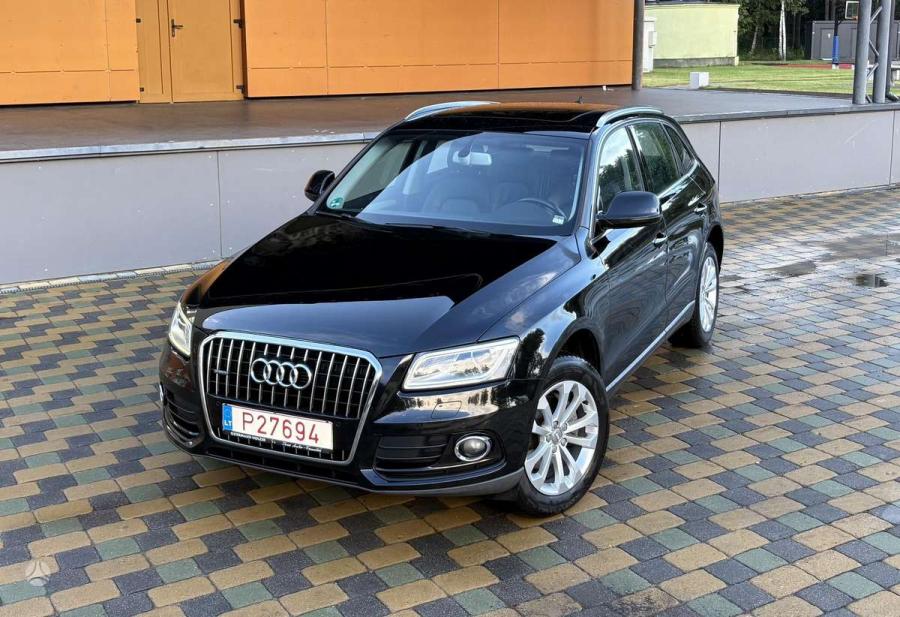 Black Audi Q5 2016 in Druskininkai, with an engine capacity of 1.97 L and mileage of 221 thousand km for 14600 €, photo 17 on AUTOMOTO.COM.LV