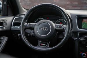 Black Audi Q5 2016 in Marijampole, with an engine capacity of 1.97 L and mileage of 195 thousand km for 14450 €, photo 19 on AUTOMOTO.COM.LV