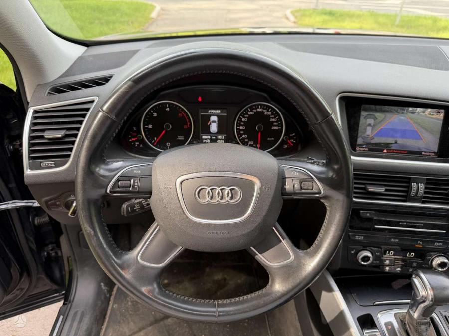 Black Audi Q5 2016 in Utena, with an engine capacity of 1.97 L and mileage of 300 thousand km for 12250 €, photo 20 on AUTOMOTO.COM.LV