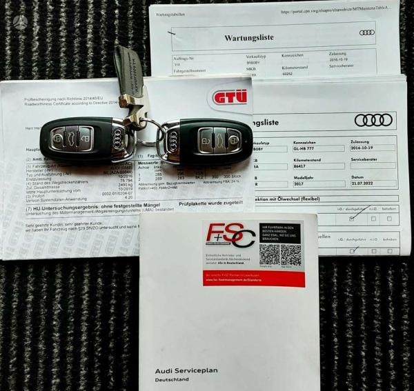 Black Audi Q5 2016 in Utena, with an engine capacity of 2.97 L and mileage of 183 thousand km for 15499 €, photo 3 on AUTOMOTO.COM.LV
