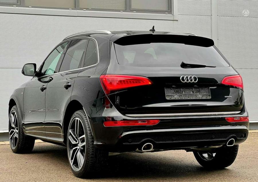 Black Audi Q5 2016 in Utena, with an engine capacity of 2.97 L and mileage of 183 thousand km for 15499 €, photo 18 on AUTOMOTO.COM.LV