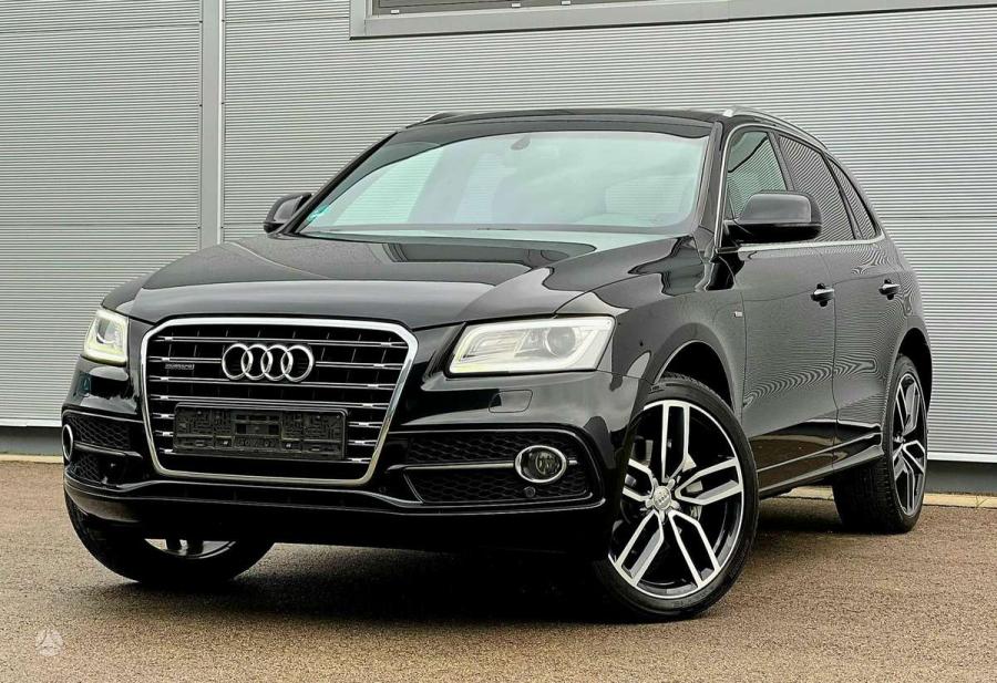 Black Audi Q5 2016 in Utena, with an engine capacity of 2.97 L and mileage of 183 thousand km for 15499 €, photo 23 on AUTOMOTO.COM.LV