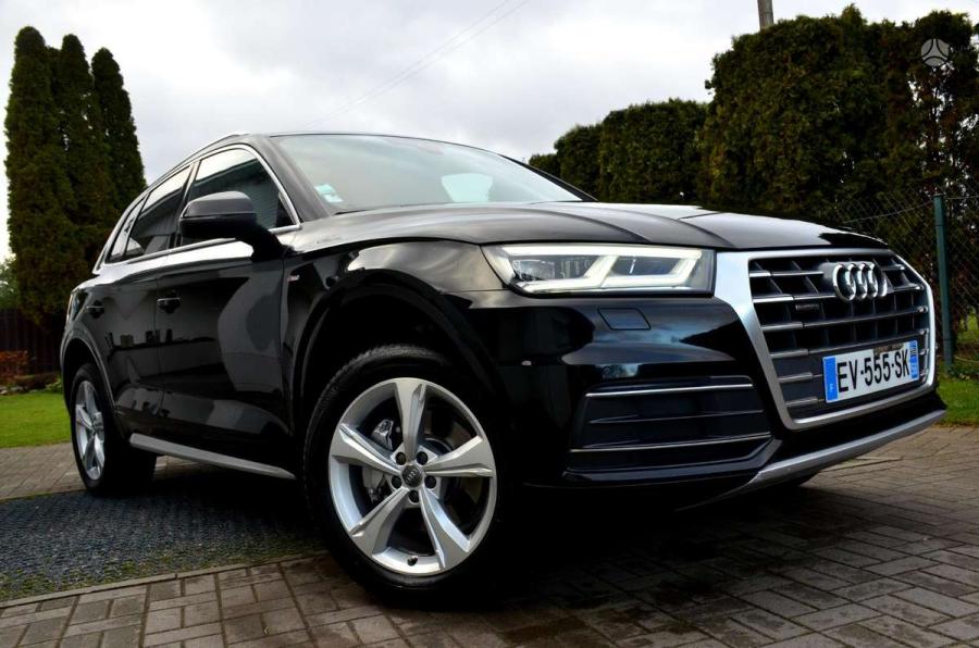 Black Audi Q5 2017 in Kaunas, with an engine capacity of 2.00 L and mileage of 233 thousand km for 22350 €, photo 16 on AUTOMOTO.COM.LV