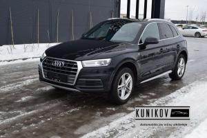Black Audi Q5 2017 in Vilnius, with an engine capacity of 1.97 L and mileage of 315 thousand km for 19450 €, photo  on AUTOMOTO.COM.LV