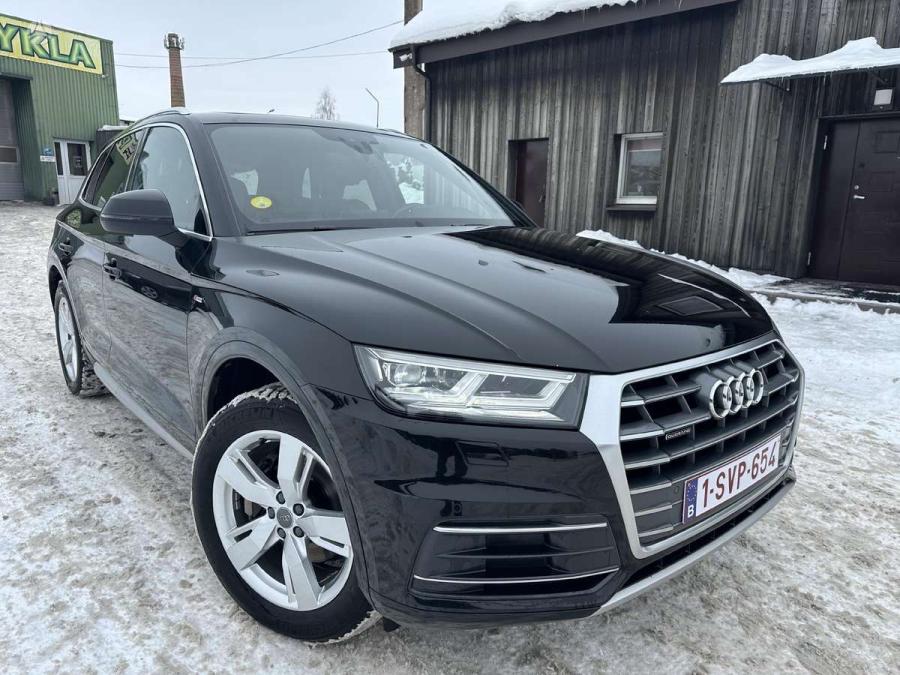 Black Audi Q5 2017 in Utena, with an engine capacity of 1.97 L and mileage of 233 thousand km for 22999 €, photo 2 on AUTOMOTO.COM.LV