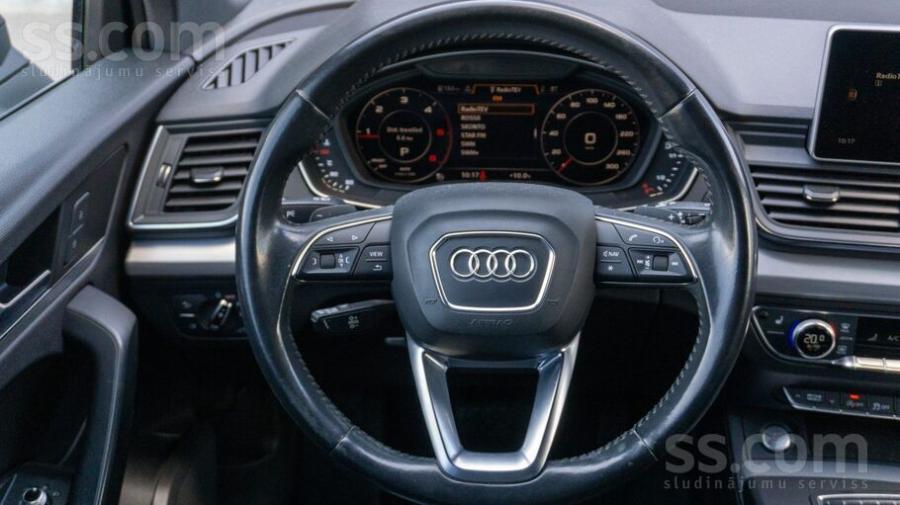 Black Audi Q5 2017 in Riga, with an engine capacity of 2.00 L and mileage of 255 thousand km for 16990 €, photo 14 on AUTOMOTO.COM.LV