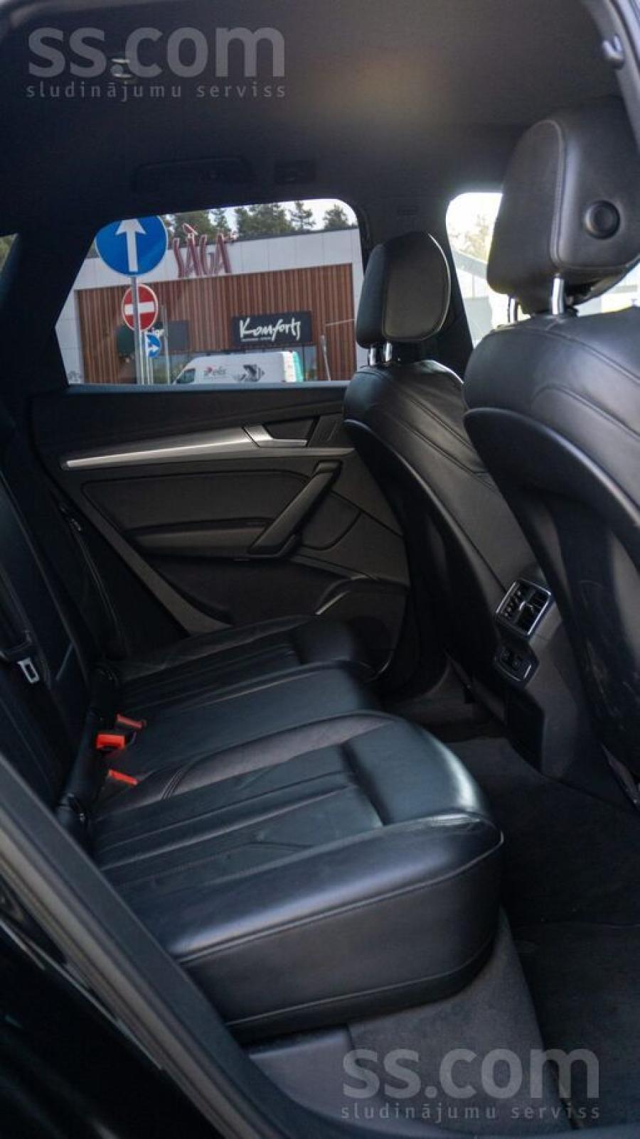 Black Audi Q5 2017 in Riga, with an engine capacity of 2.00 L and mileage of 255 thousand km for 16990 €, photo 28 on AUTOMOTO.COM.LV
